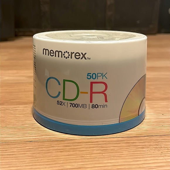 Memorex | Media | New Memorex Cd Recordable Media Cdr 52x 70 Mb 80 Min ...